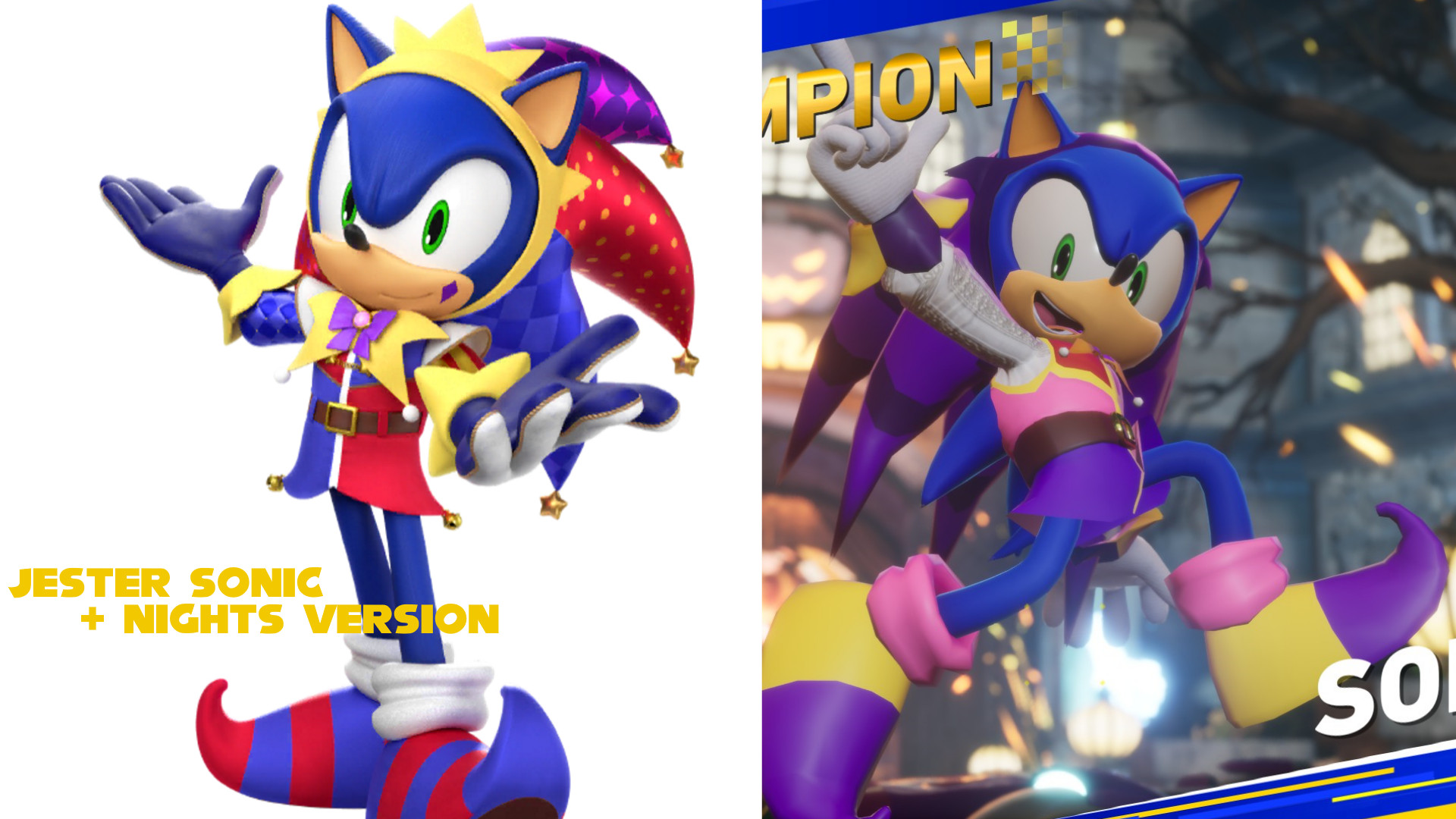 Jester Sonic + NiGHTS Edit Mod for Sonic Racing: CrossWorlds | SR:CW Mods