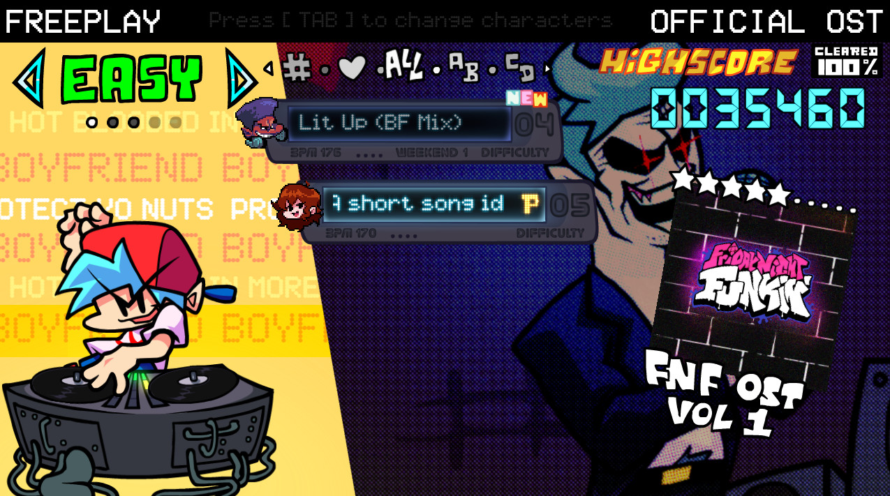 A short FNF' song or something idk Mod for Friday Night Funkin' | FNF Mods