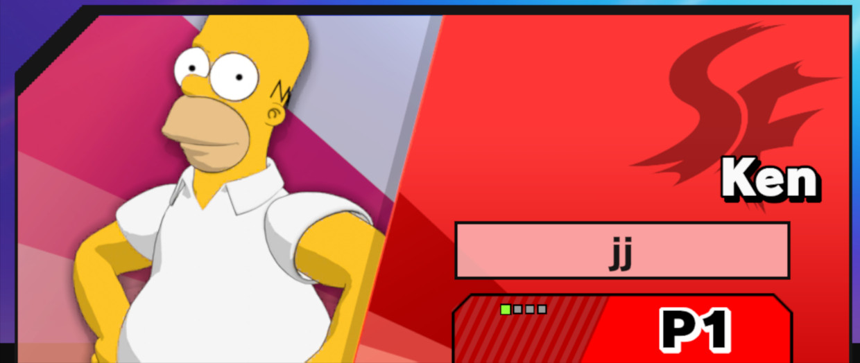 Homer Simpson over Ken Mod for Super Smash Bros. Ultimate | SSBU Mods