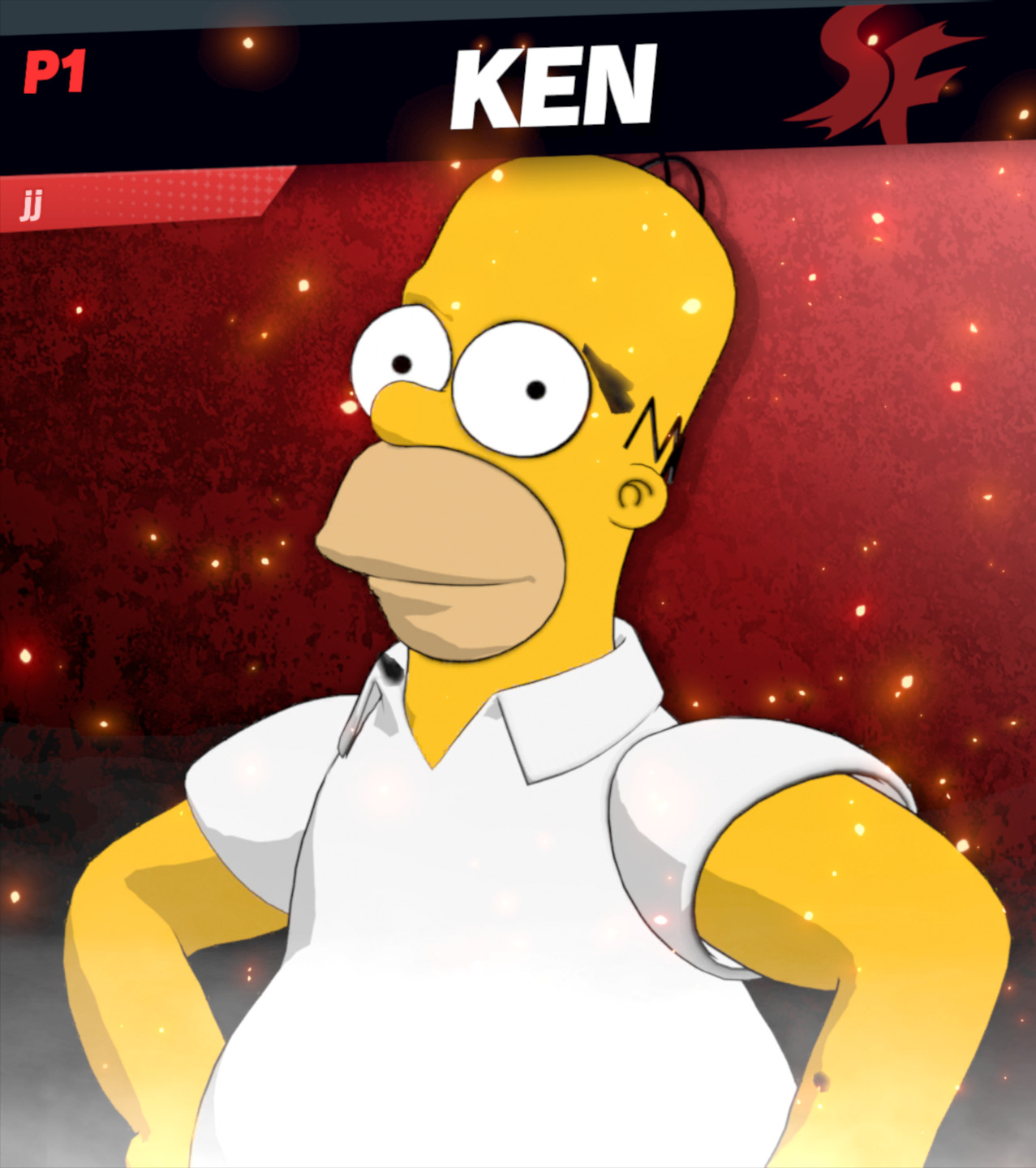 Homer Simpson over Ken Mod for Super Smash Bros. Ultimate | SSBU Mods