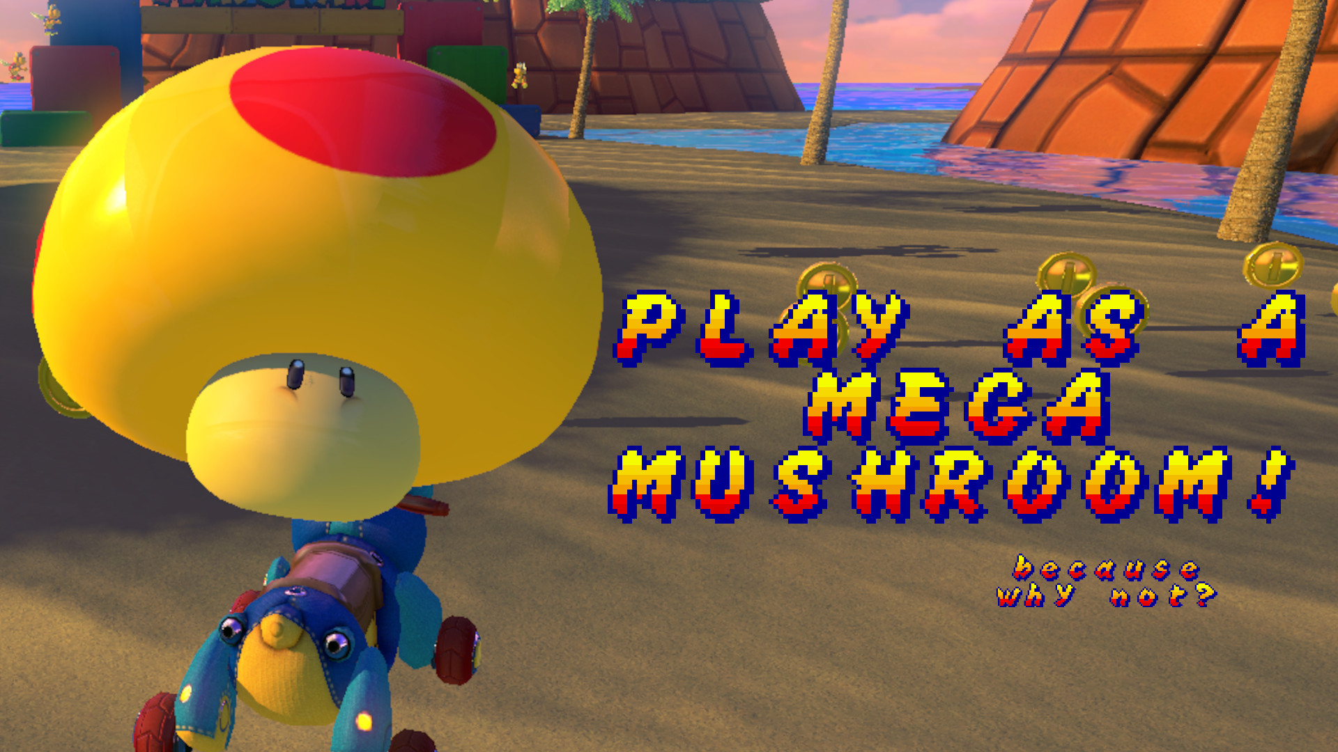 Mega Mushroom Mod for Mario Kart 8 Deluxe | MK8D Mods