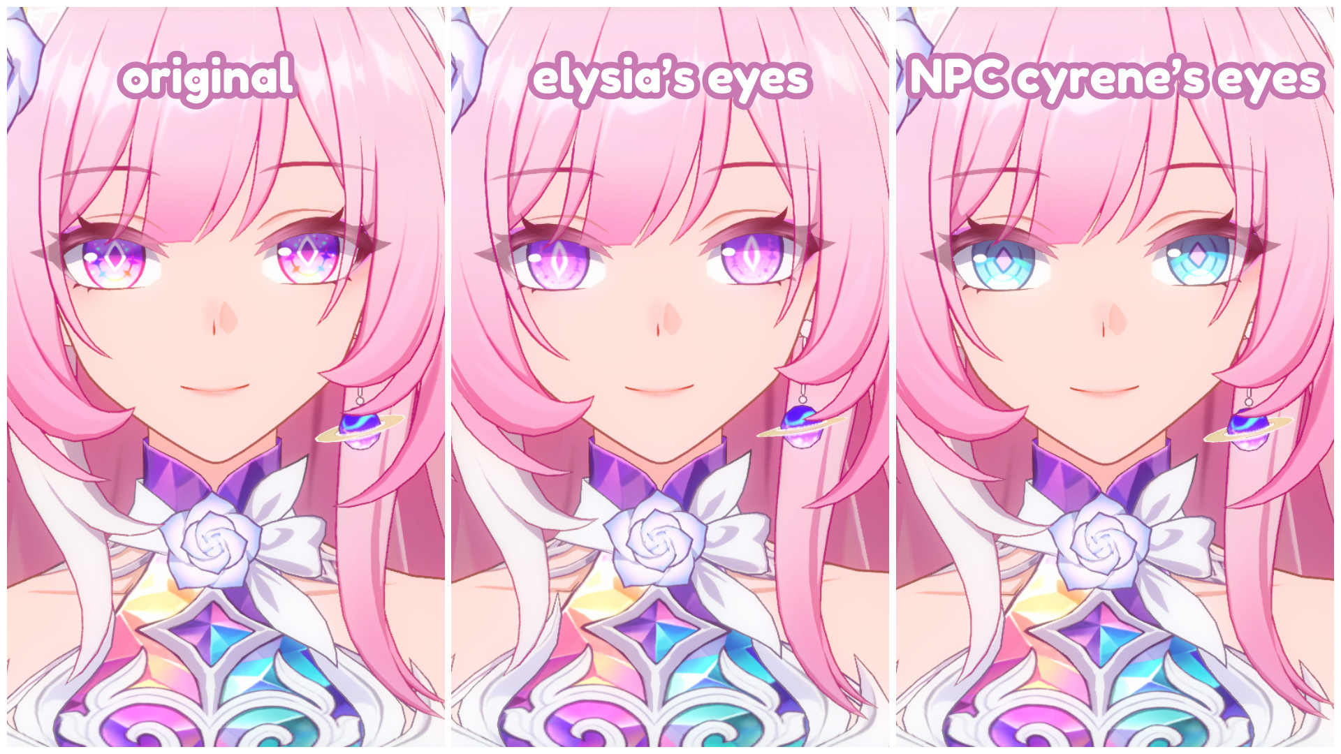 miss pink elf ♪ cyrene tweaks and recolors Mod for Honkai Star Rail ...