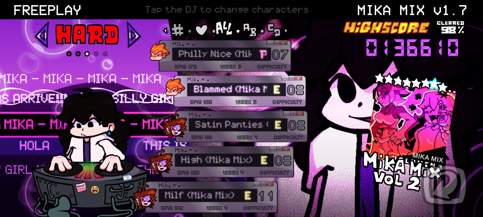 FNF MIKA MIX V1.7 Mod for Friday Night Funkin' | FNF Mods