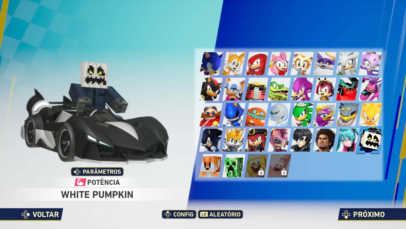 The White Pumpkin + Voice Lines!! (MCSM) Mod for Sonic Racing ...