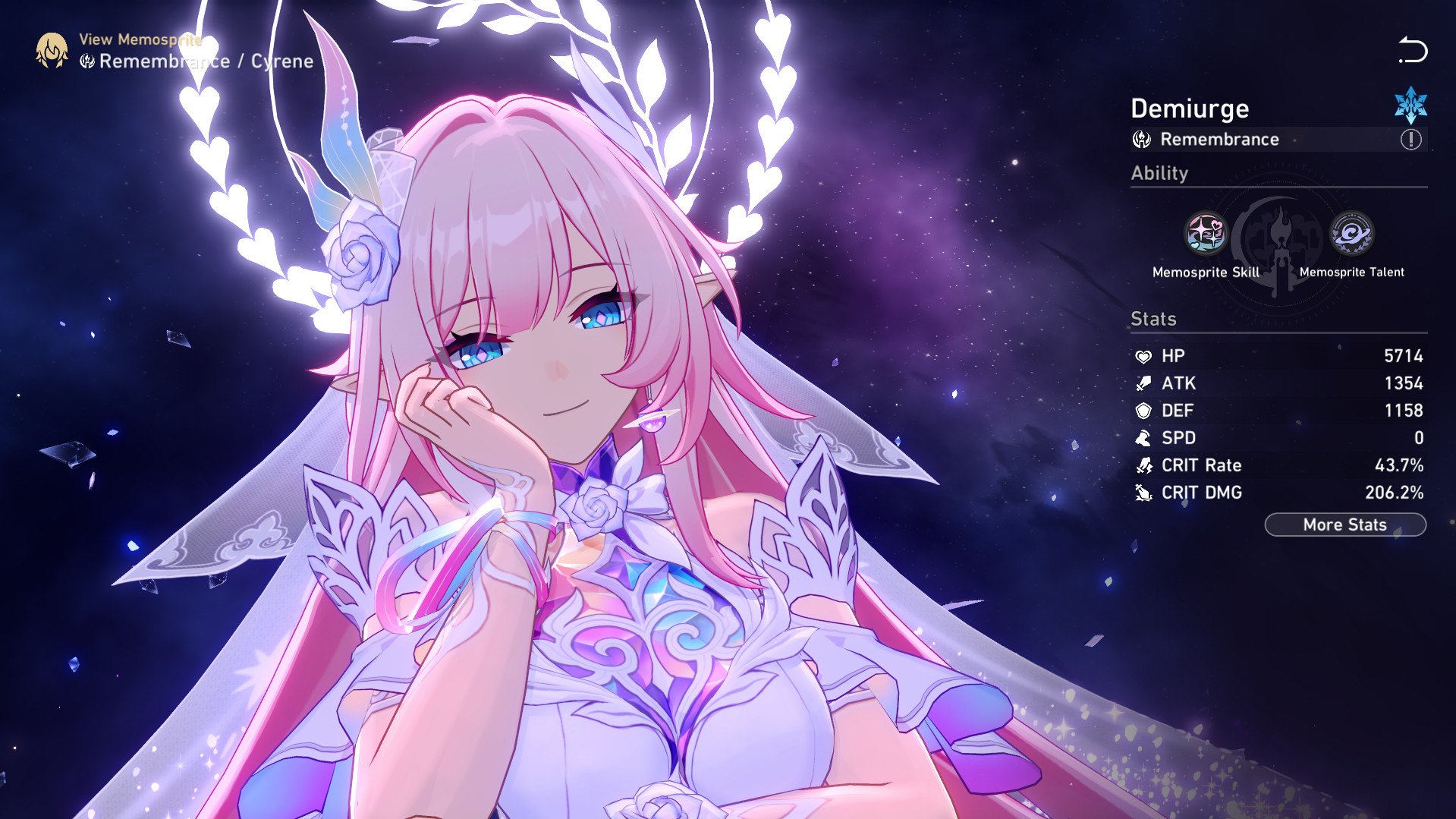 Cyrene personal edit Mod for Honkai Star Rail | HSR Mods