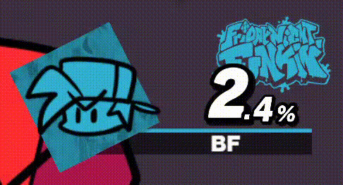 SSBU-style HUD for FNF Mod for Friday Night Funkin' | FNF Mods