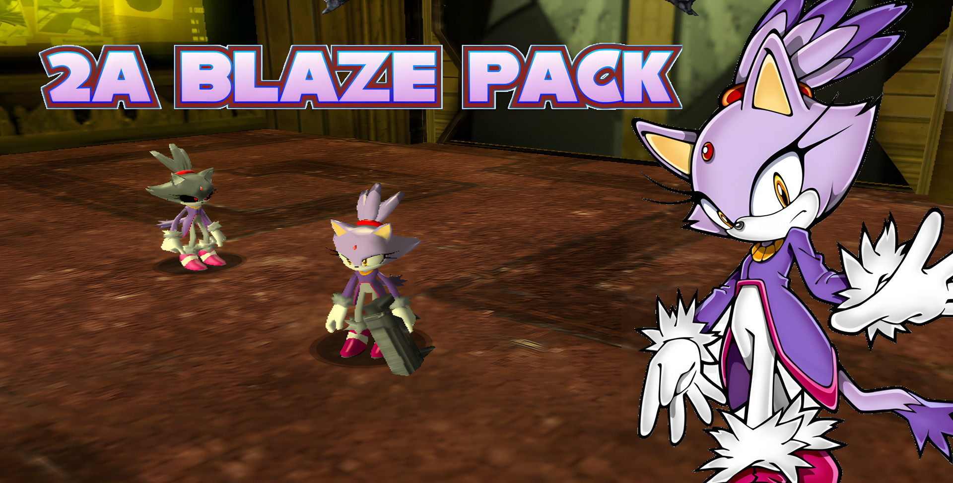 2A Blaze Pack Mod for Shadow The Hedgehog | ShTH Mods