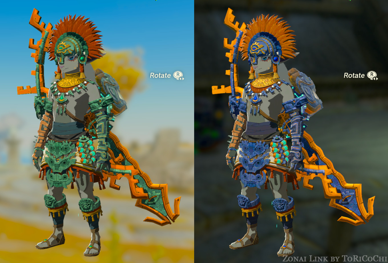 Zonai Jade to Lapis Lazuli Mod for The Legend of Zelda: Tears of the ...