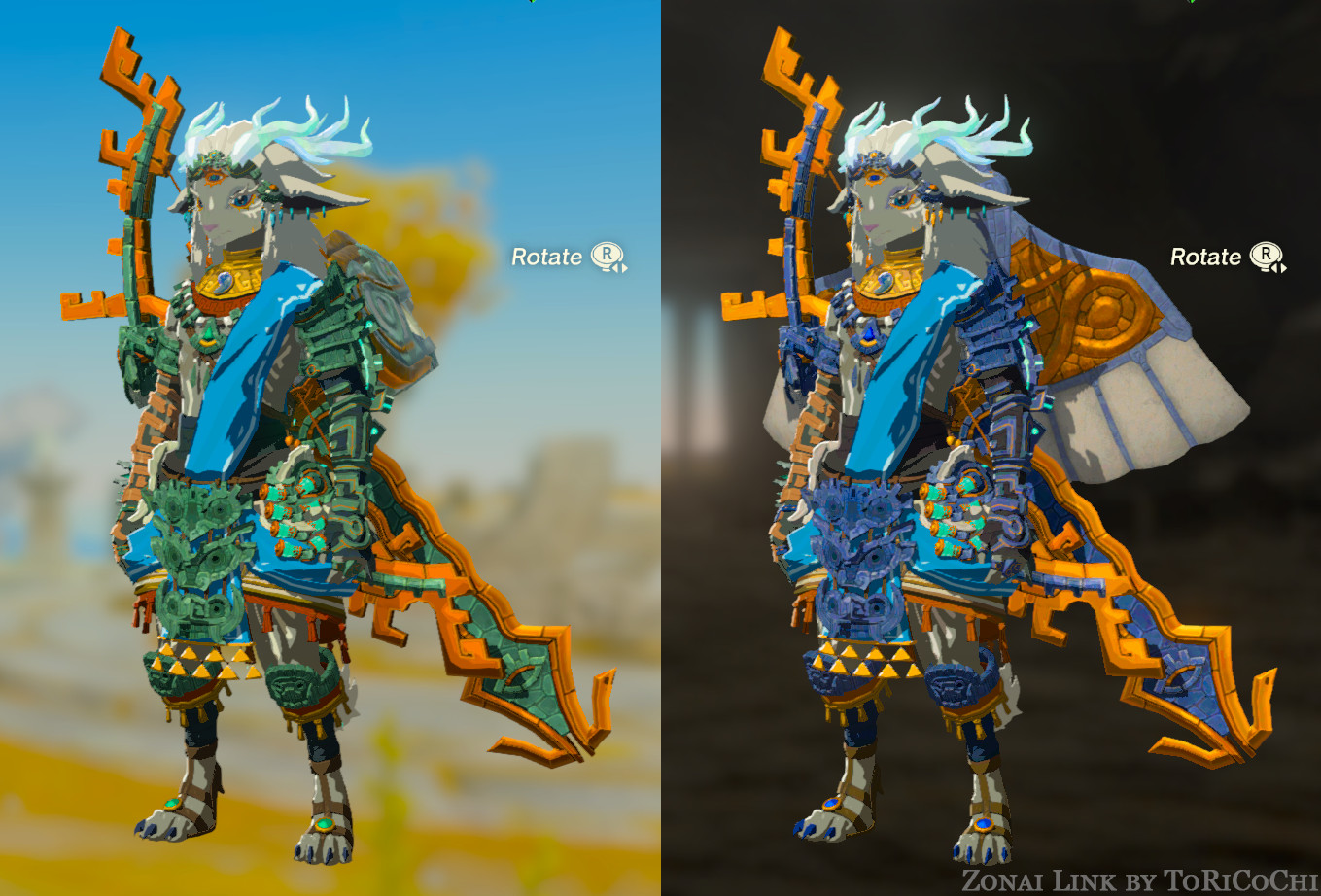 Zonai Jade to Lapis Lazuli Mod for The Legend of Zelda: Tears of the ...