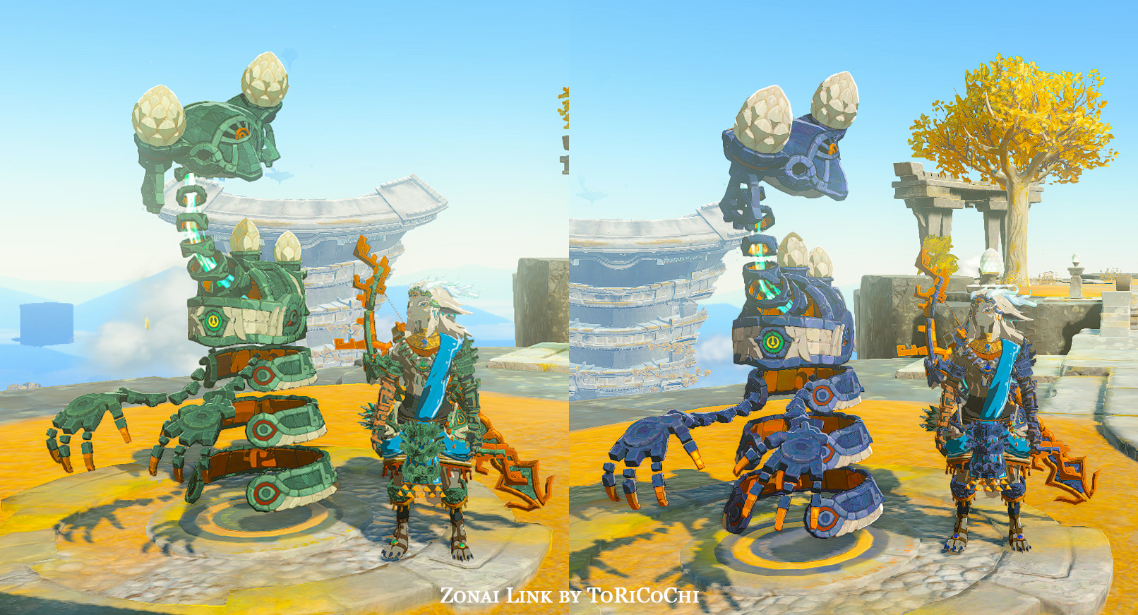 Zonai Jade to Lapis Lazuli Mod for The Legend of Zelda: Tears of the ...