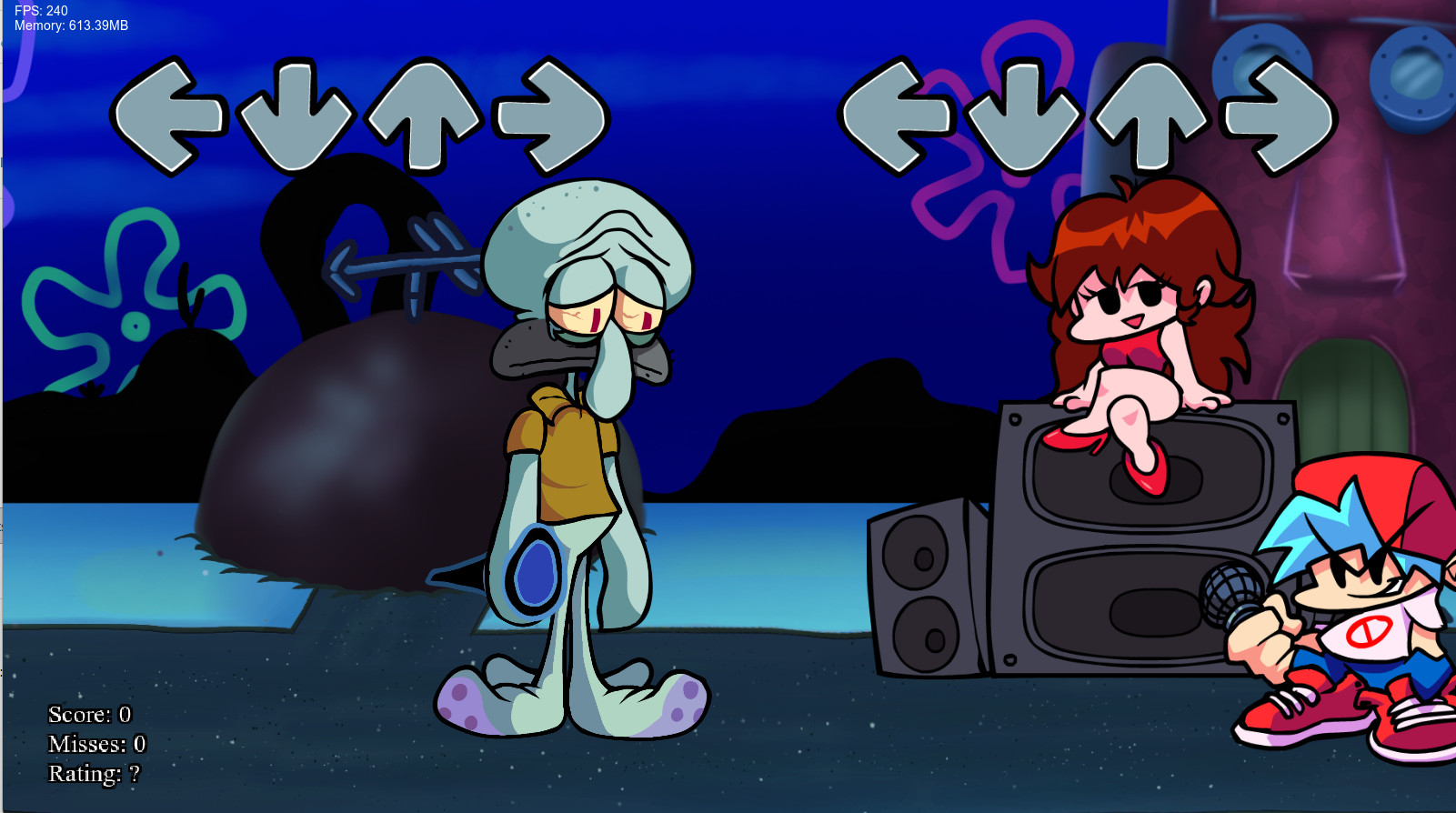 Squidward week from MCM (+served!) Mod for Friday Night Funkin' | FNF Mods