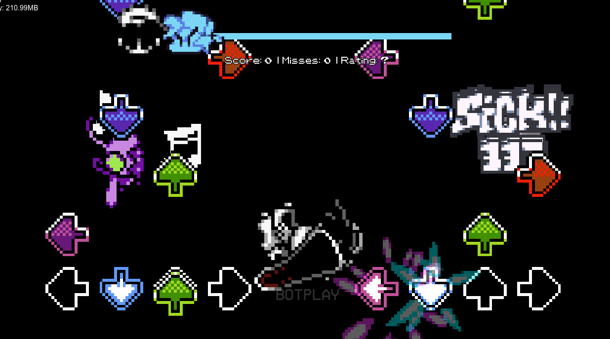 Monochrome Pixel Mod for Friday Night Funkin' | FNF Mods