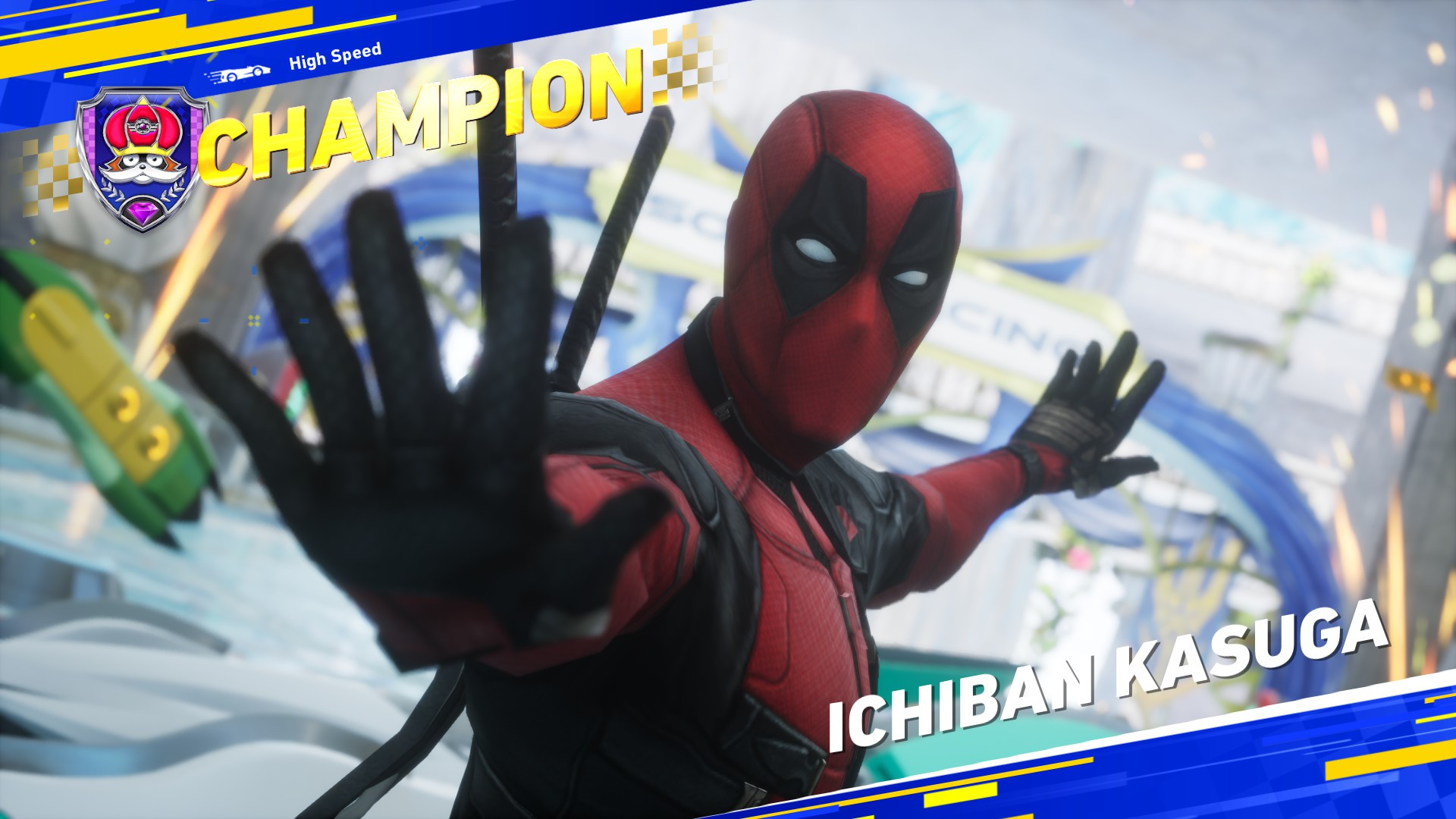 Deadpool Over Ichiban Mod for Sonic Racing: CrossWorlds | SR:CW Mods