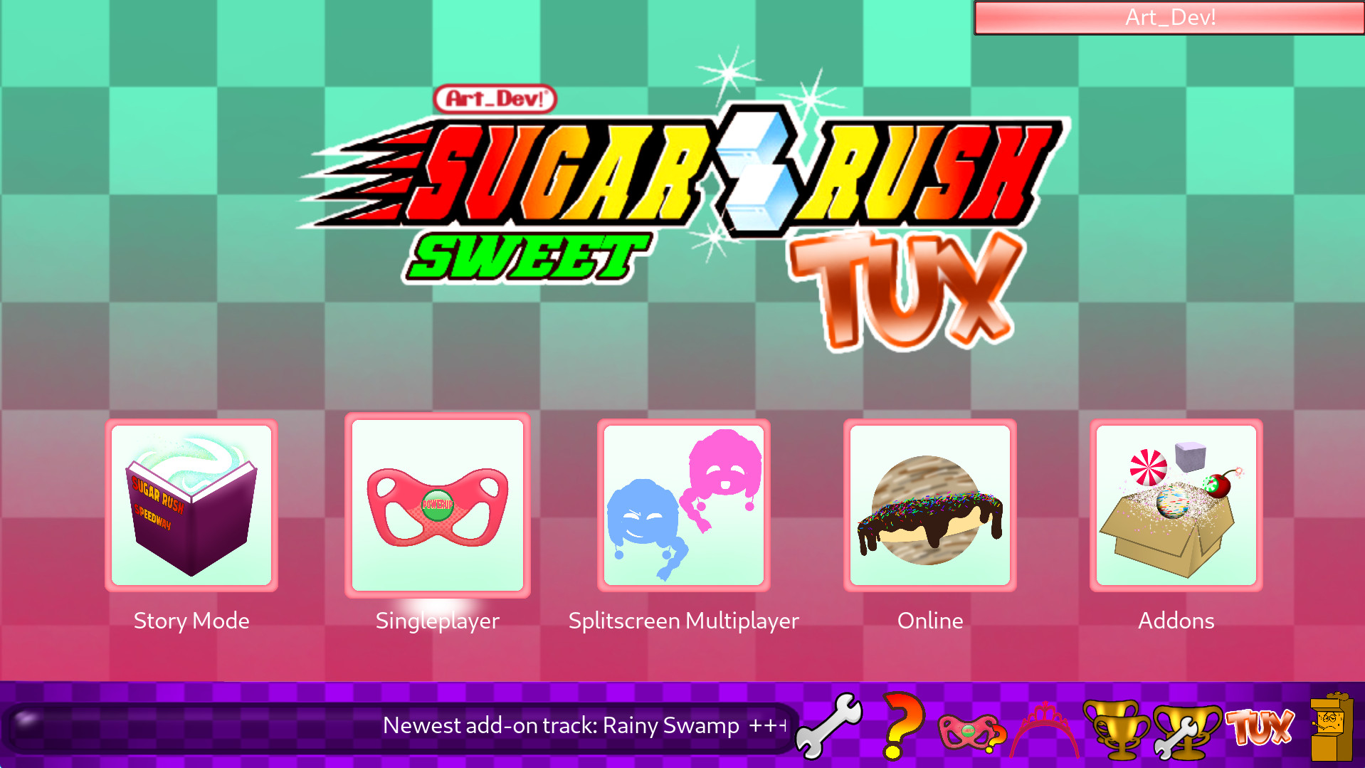 Sugar Rush: Sweet TUX Mod for SuperTuxKart | STK Mods
