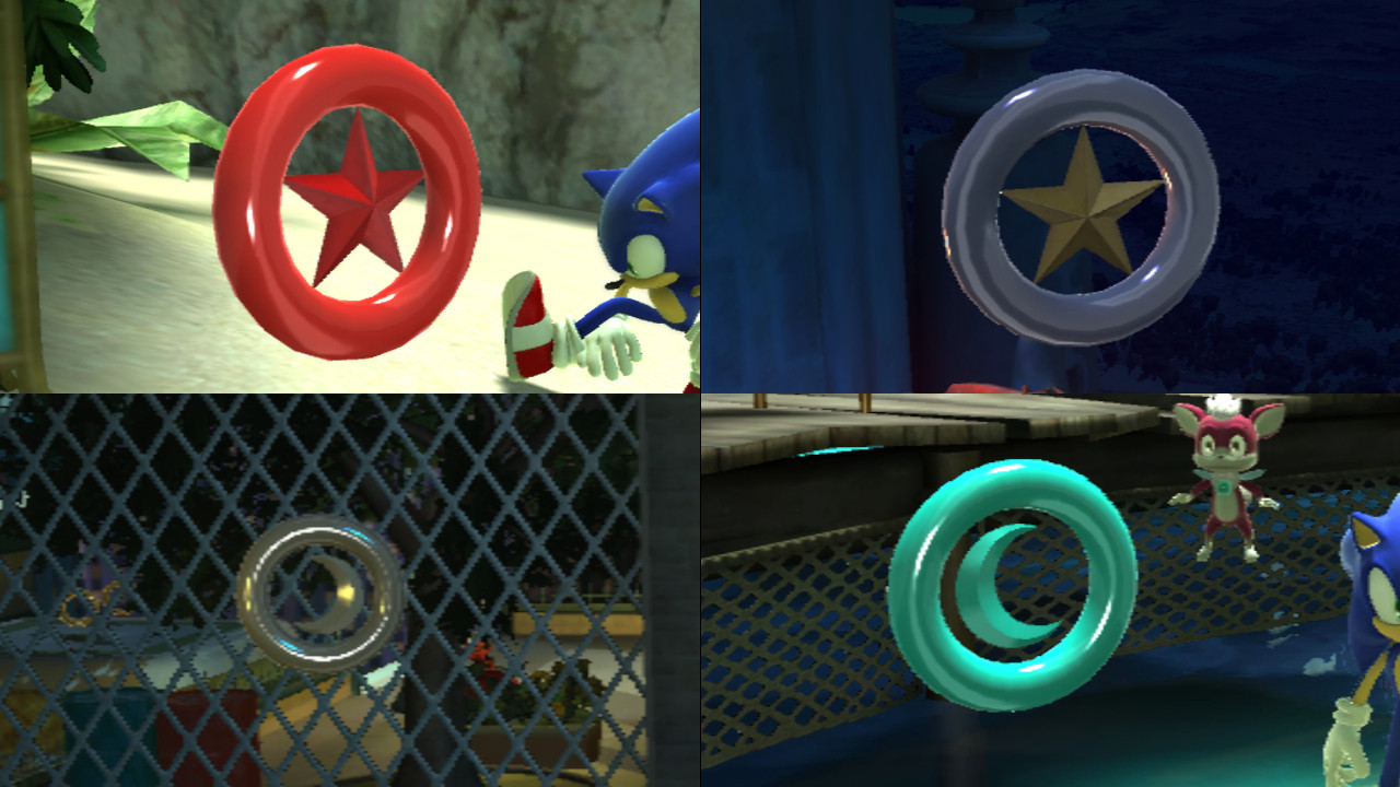 Red-Star and Moon Rings over Medals Mod for Sonic Unleashed (X360/PS3) | SUHD Mods