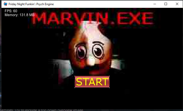 Marvin.exe title in Psych Engine Mod for Friday Night Funkin' | FNF Mods