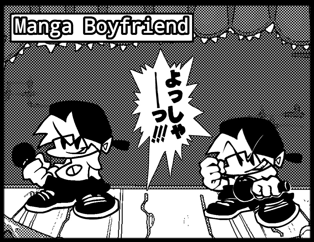 Manga Style Boyfriend Mod for Friday Night Funkin' | FNF Mods