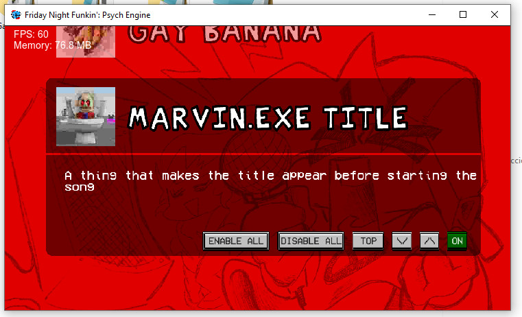 Marvin.exe title in Psych Engine Mod for Friday Night Funkin' | FNF Mods