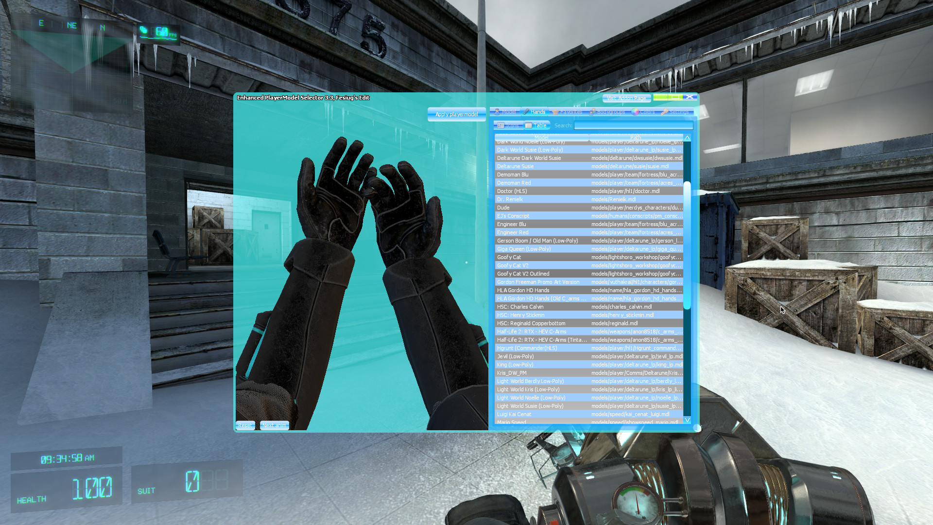 HL2:RTX HEV C_Arms Mod for Garry's Mod | GMod Mods