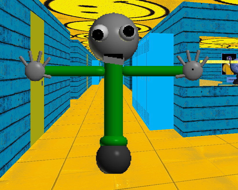 Blue Man Basic. Mod for Baldi's Basics | Baldi Mods