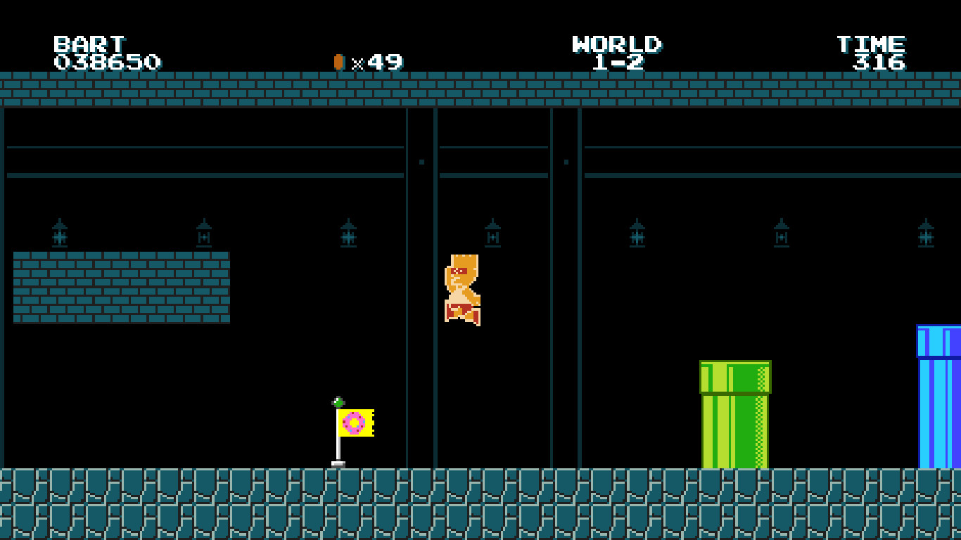 Bart (Super Simpson IV) Mod for Super Mario Bros. Remastered ...