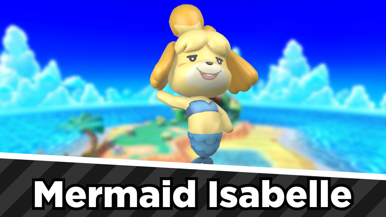 Mermaid Isabelle Mod for Super Smash Bros. Ultimate | SSBU Mods
