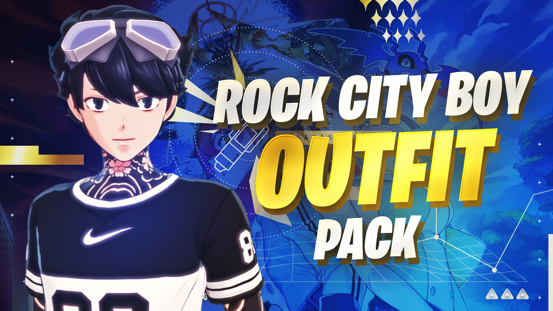 Rock City Boy Pack Mod for Digimon Story Time Stranger | DSTS Mods