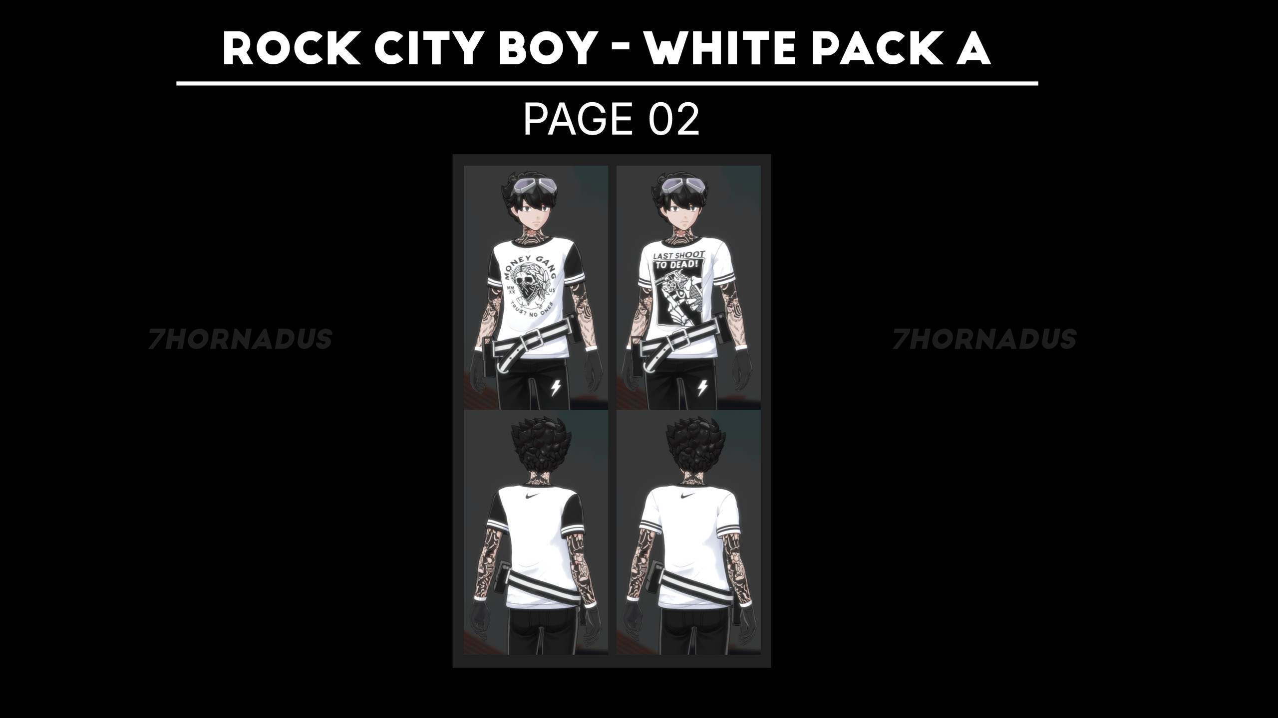 Rock City Boy Pack Mod for Digimon Story Time Stranger | DSTS Mods