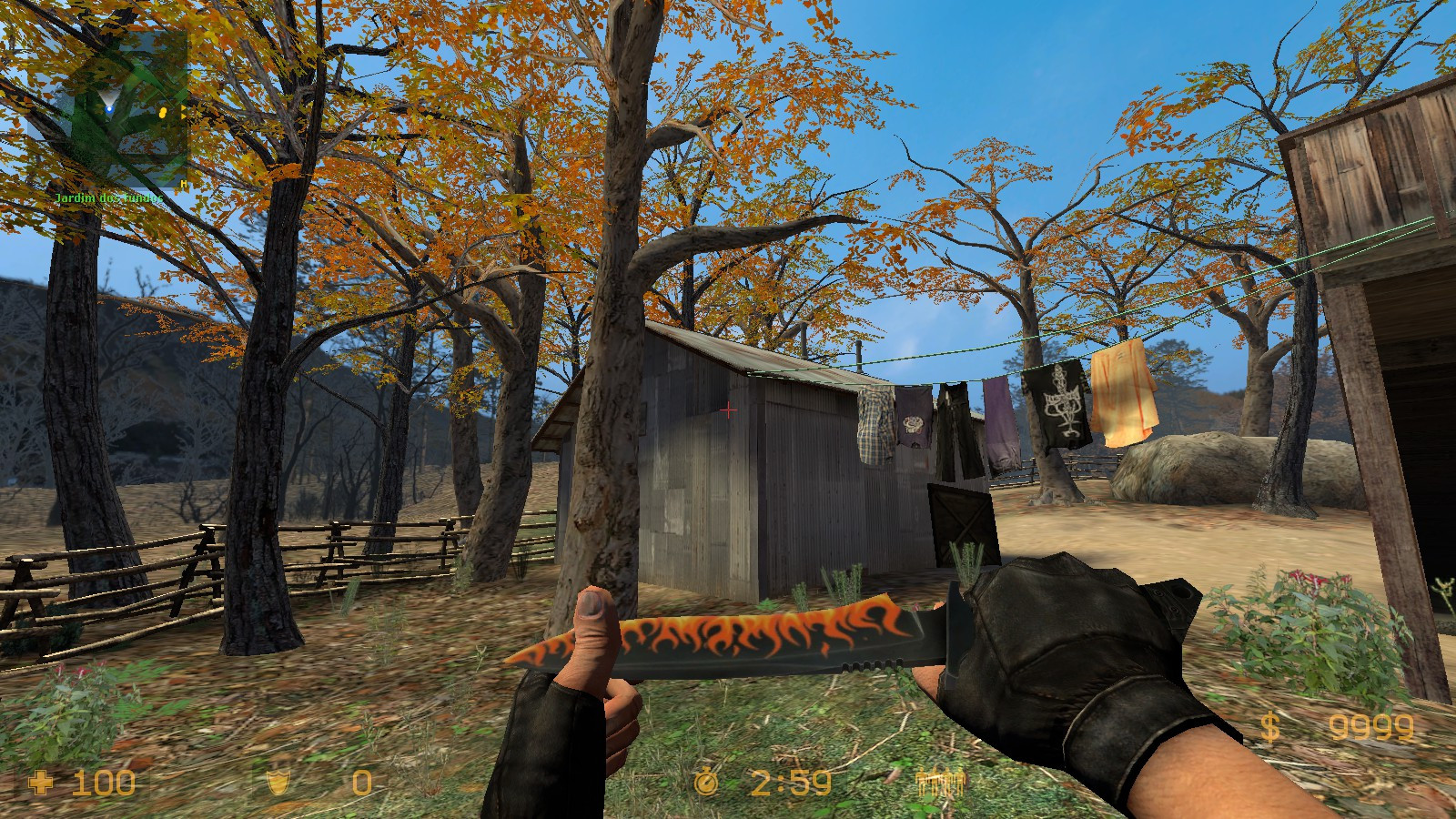 Flames Knife Skin Mod for Counter-Strike: Source | CS:S Mods