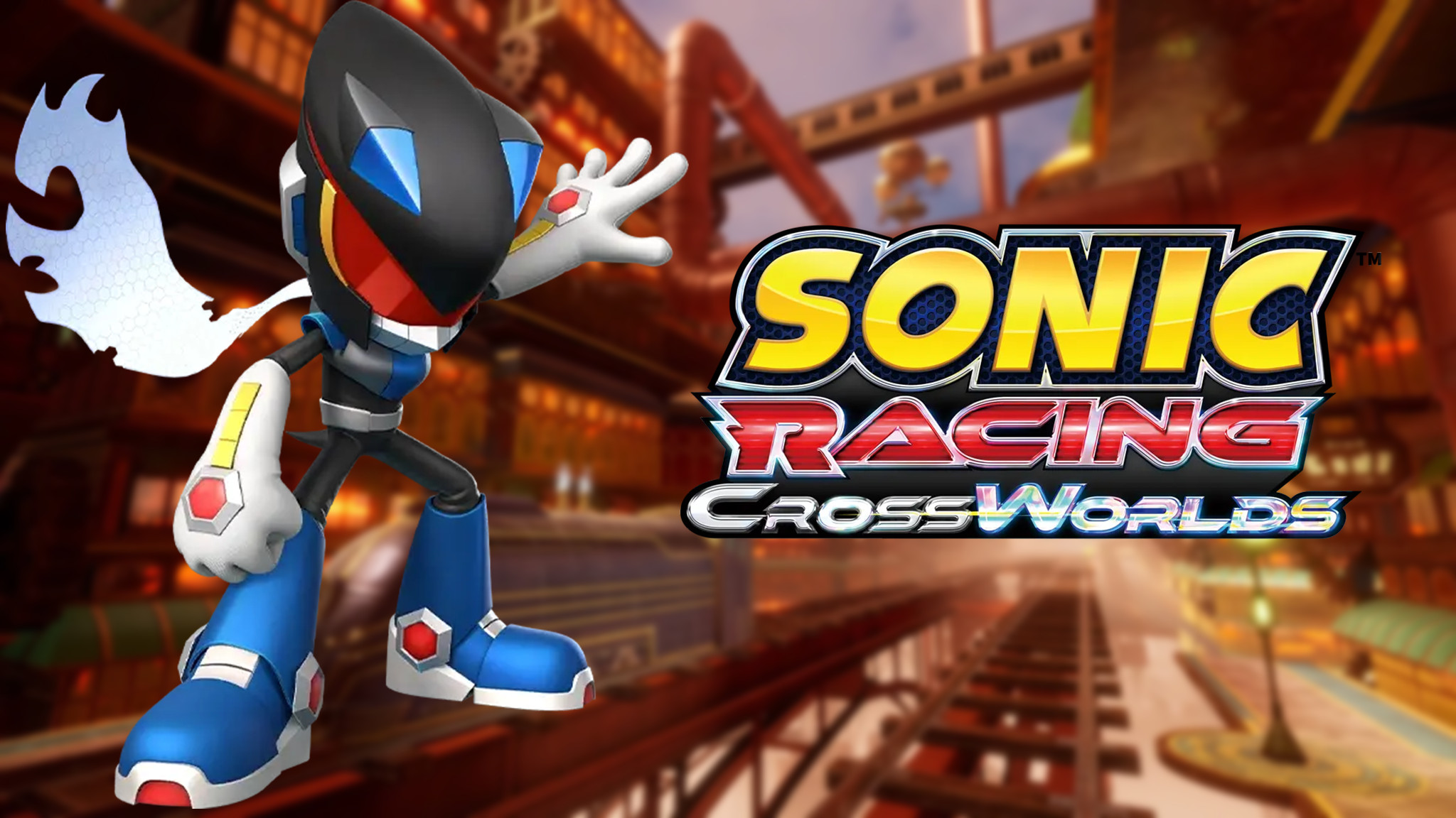 Phantom Rider over Ai Sonic Mod for Sonic Racing: CrossWorlds | SR:CW Mods