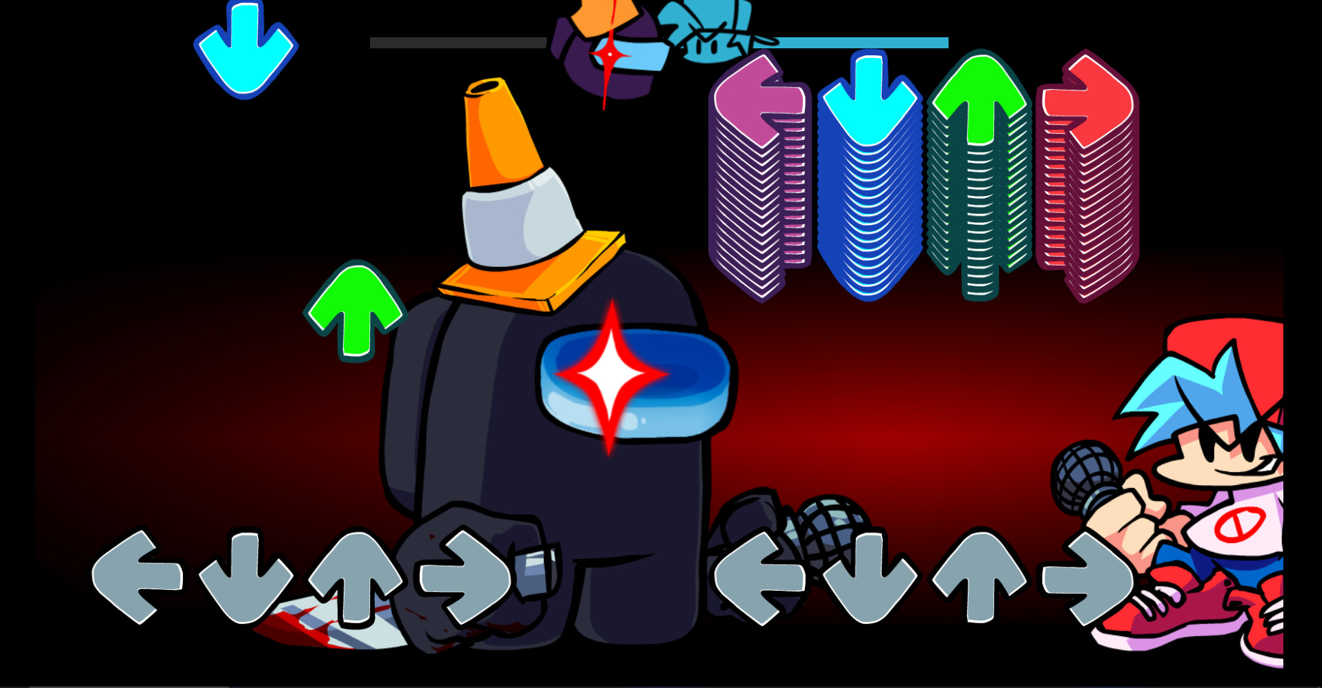 vs impostor v3 but defeat is easy?? Mod for Friday Night Funkin' | FNF Mods
