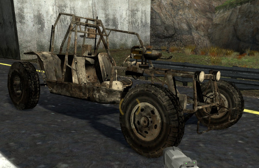 EZ2 jump team Scout car texture Mod for Half-Life 2 | HL2 Mods