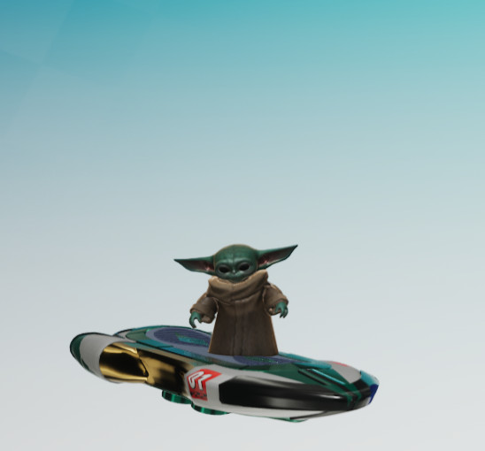 Grogu Over AI Charmy Mod for Sonic Racing: CrossWorlds | SR:CW Mods