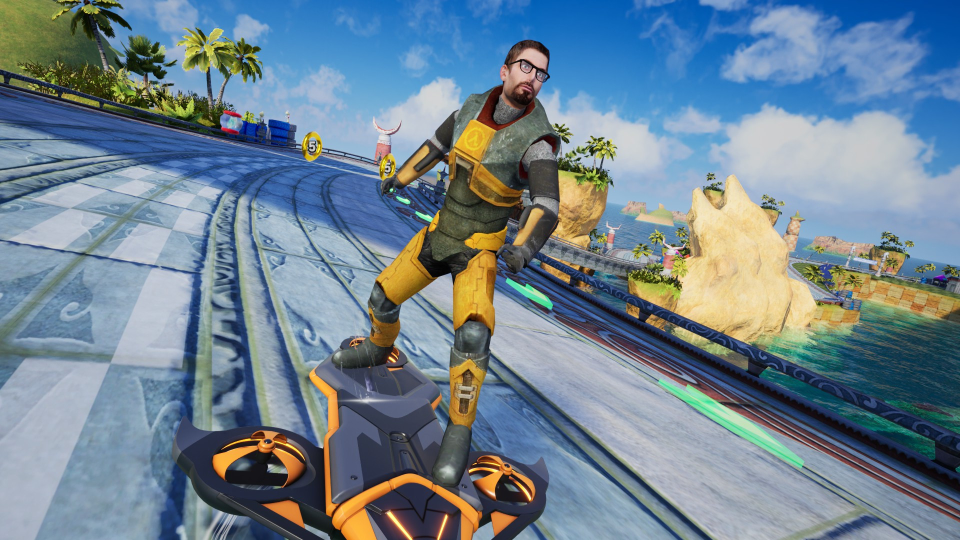 Gordon Freeman Mod for Sonic Racing: CrossWorlds | SR:CW Mods