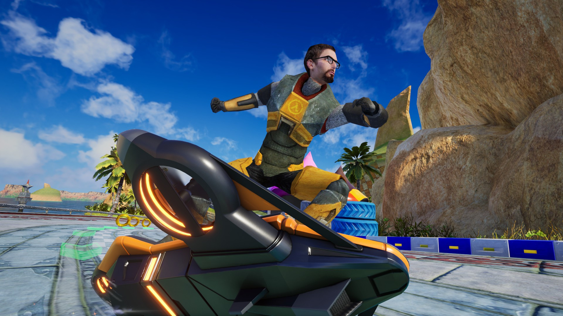 Gordon Freeman Mod for Sonic Racing: CrossWorlds | SR:CW Mods