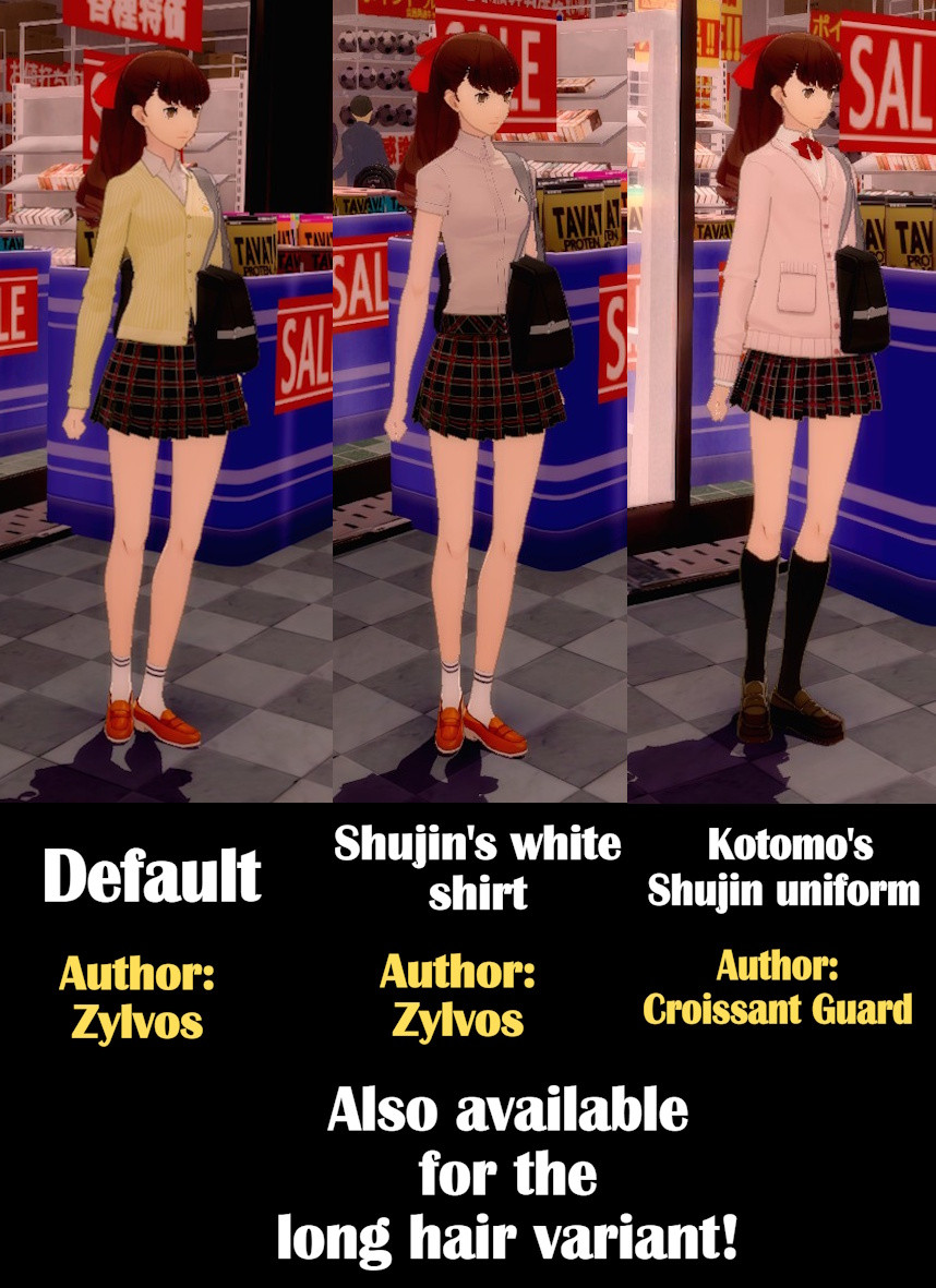 Kasumi as Protagonist - Alternate models Mod for Persona 5 Royal (PC ...