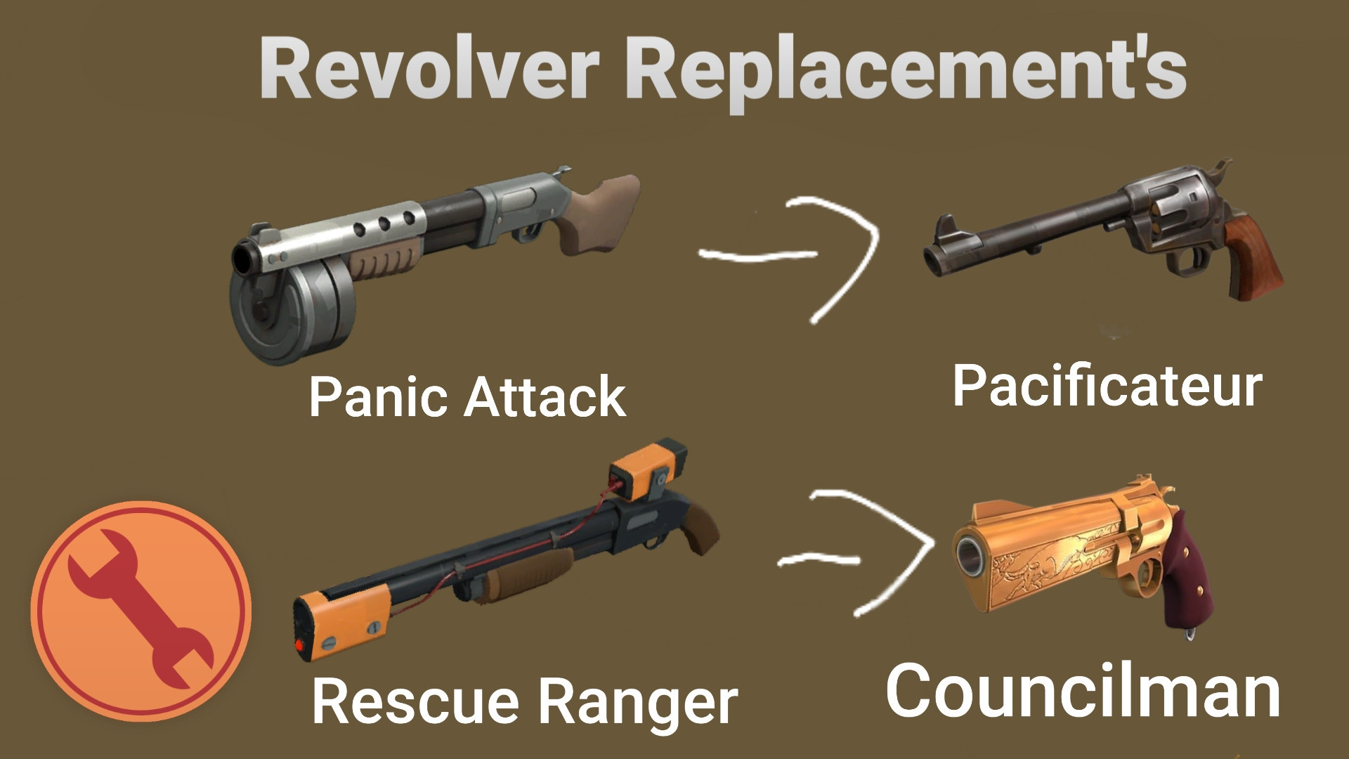 Definitive Revolver over Engi's Shotguns Mod for Team Fortress 2 | TF2 Mods