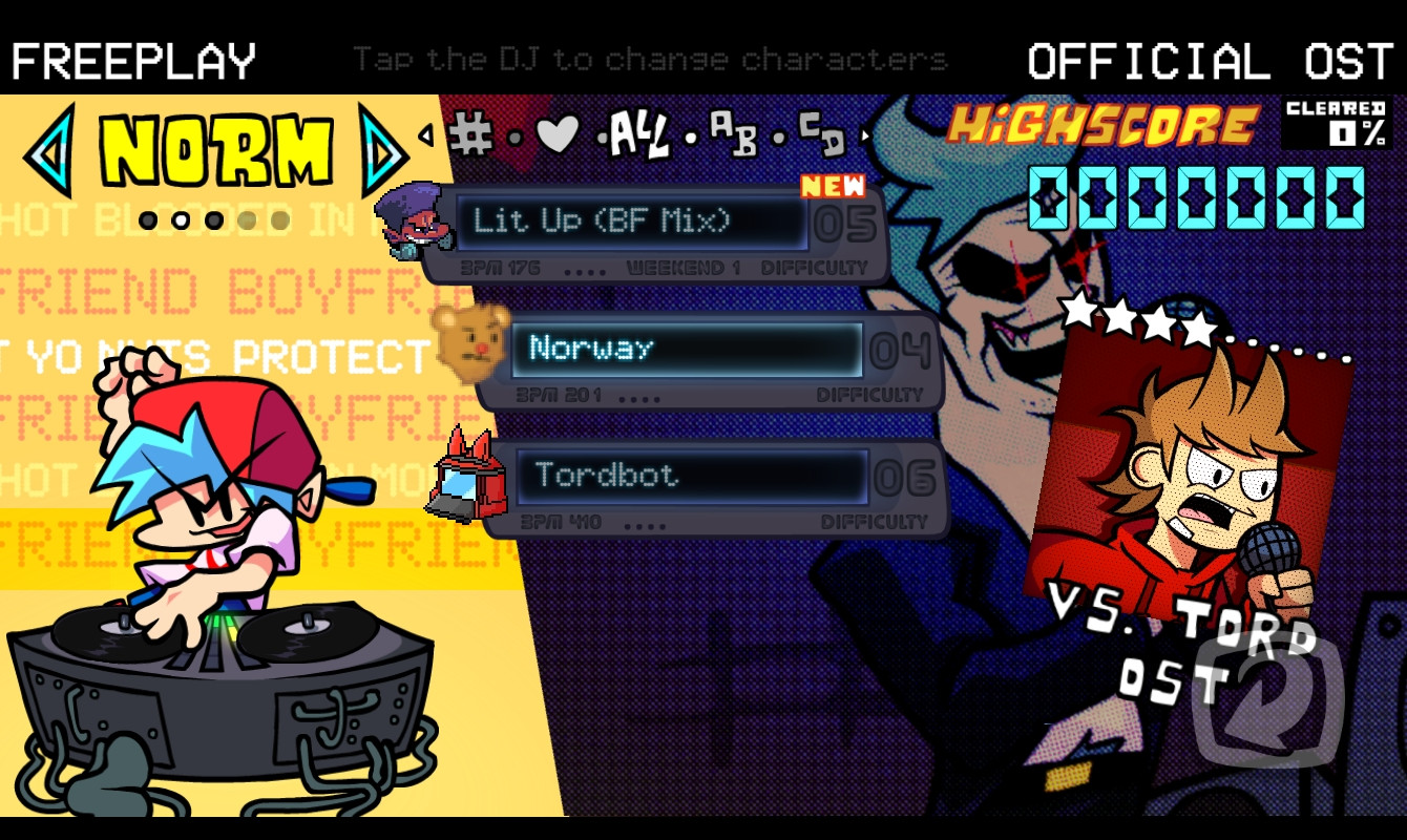 Teddy Bear (from II) Over Tord (MOBILE ONLY) Mod for Friday Night ...