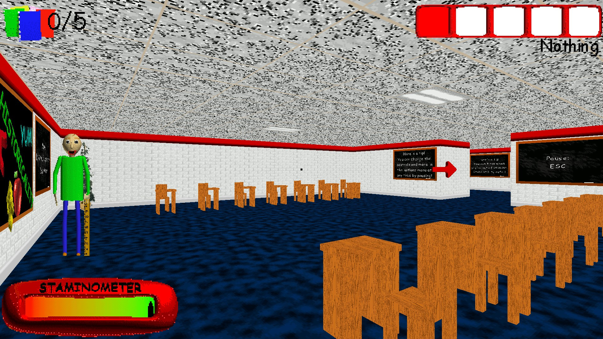 Red HUD and more better Mod for Baldi's Basics | Baldi Mods