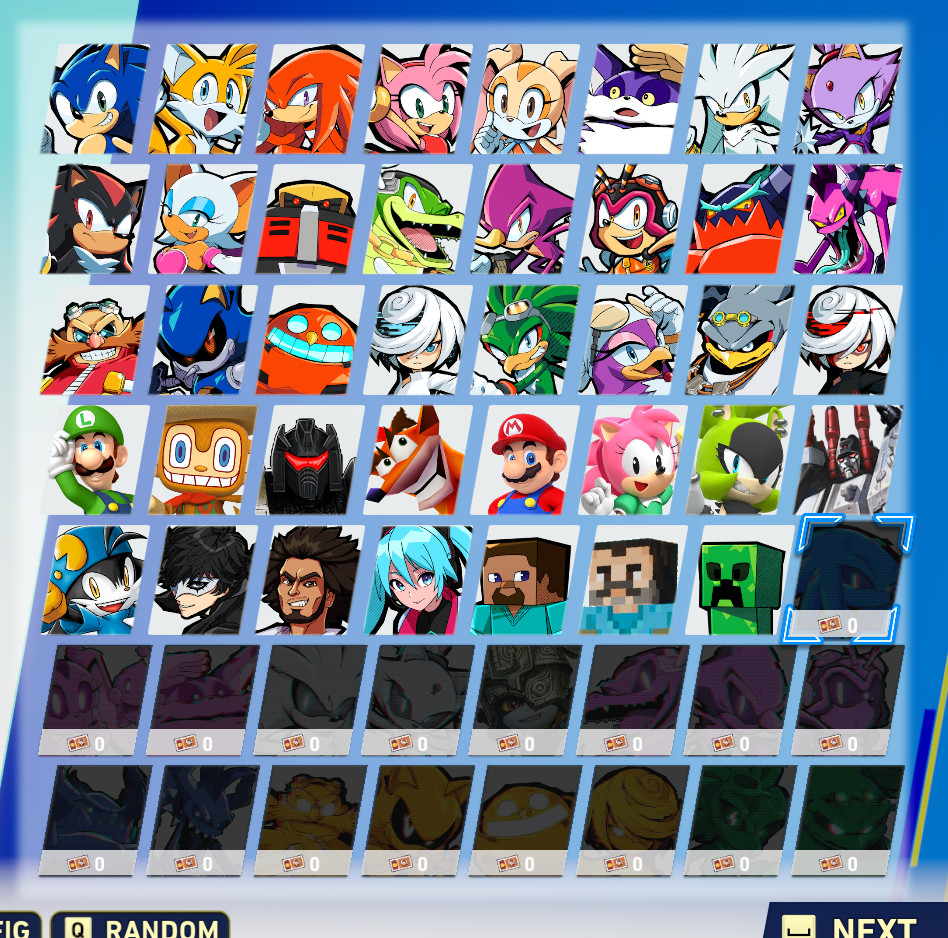 Character Select Screen Expansion Mod for Sonic Racing: CrossWorlds ...