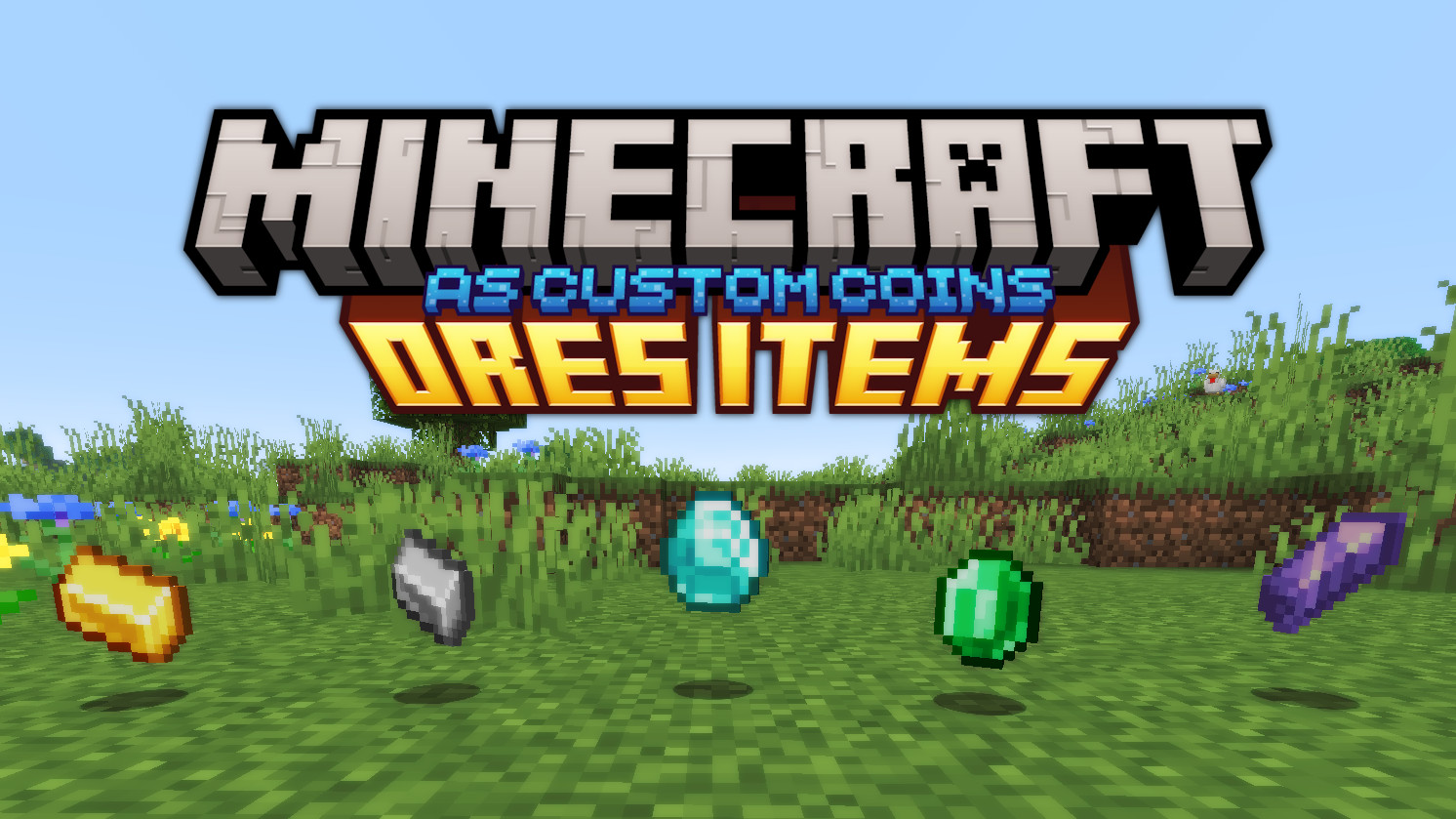 Minecraft Ores Items Mod for Mario Kart 7 | MK7 Mods