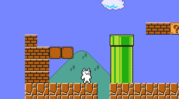 Syobon Action level 1-1 (cat mario) Mod for Super Mario Bros ...