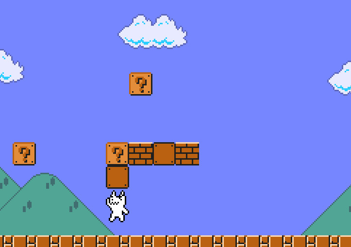Syobon Action level 1-1 (cat mario) Mod for Super Mario Bros ...