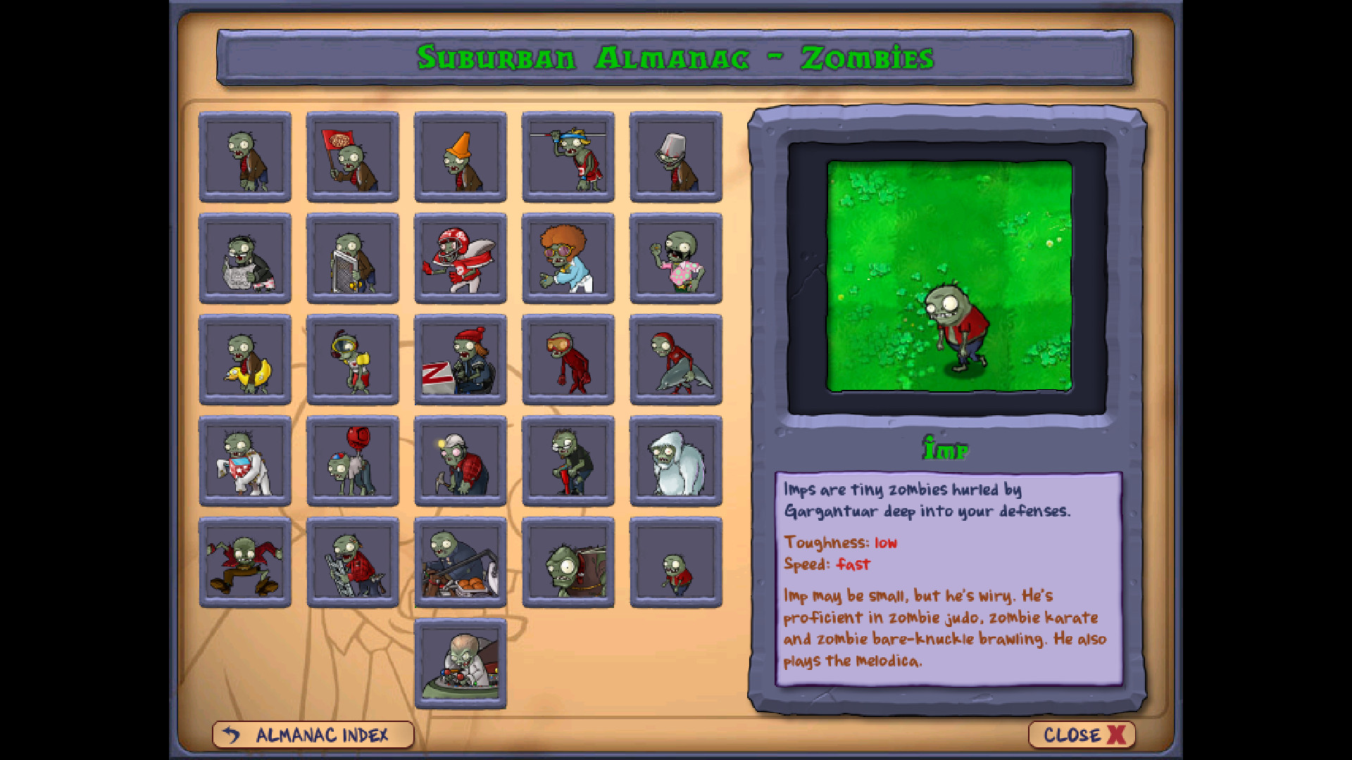 Plants vs. Zombies "Improved" Almanac Mod for Plants vs. Zombies | PVZ Mods