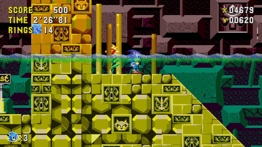 A taste of Labyrinth Zone. Mod for Sonic CD (2011) | SCD Mods