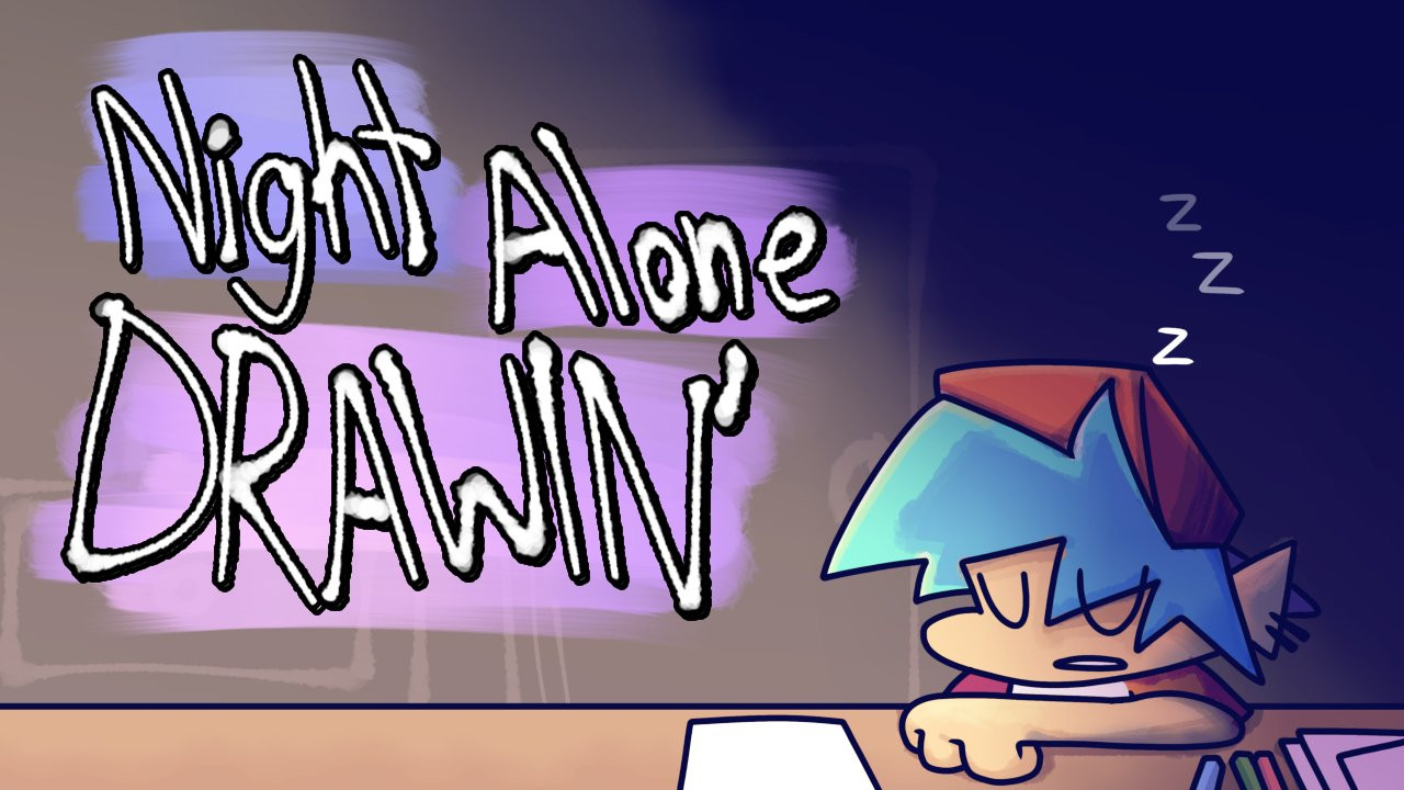 Night Alone Drawin' (Demo) Mod for Friday Night Funkin' | FNF Mods
