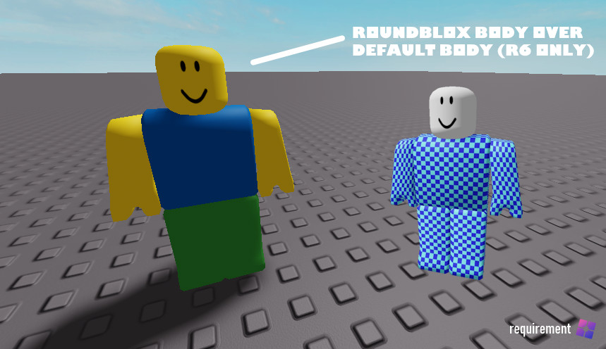 RoundBlox Body over Default Body (R6 Only) Mod for Roblox | RBLX Mods