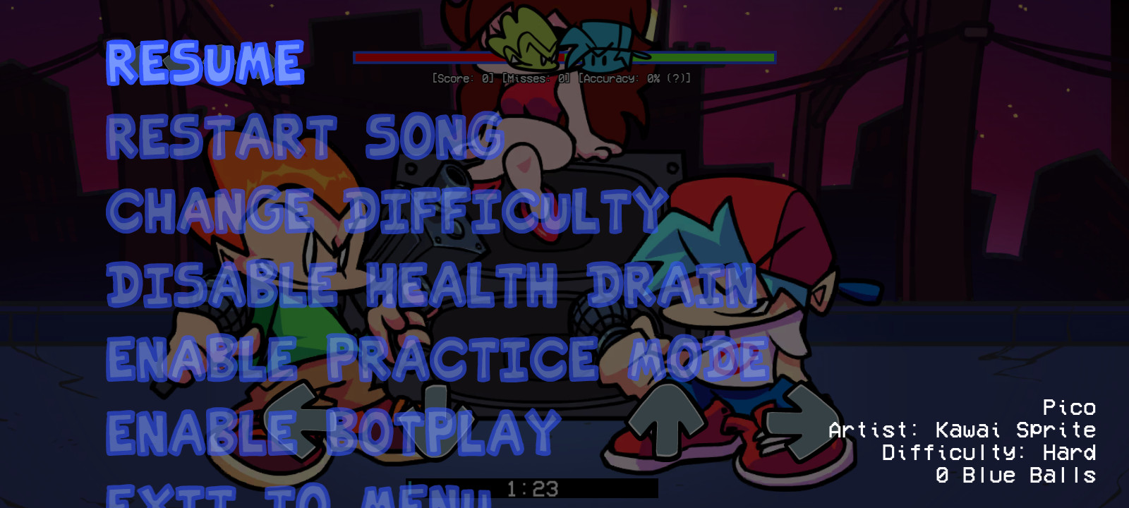 Friday Night Funkin: Best Blue UI [V-Slice/Mobile] Mod for Friday Night ...