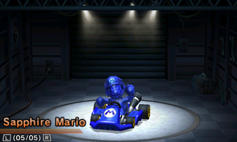 Sapphire Mario Mod for Mario Kart 7 | MK7 Mods