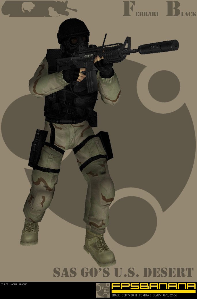 Ferrari Black's SAS Go's U.S. Desert [Counter-Strike: Source] [Mods]
